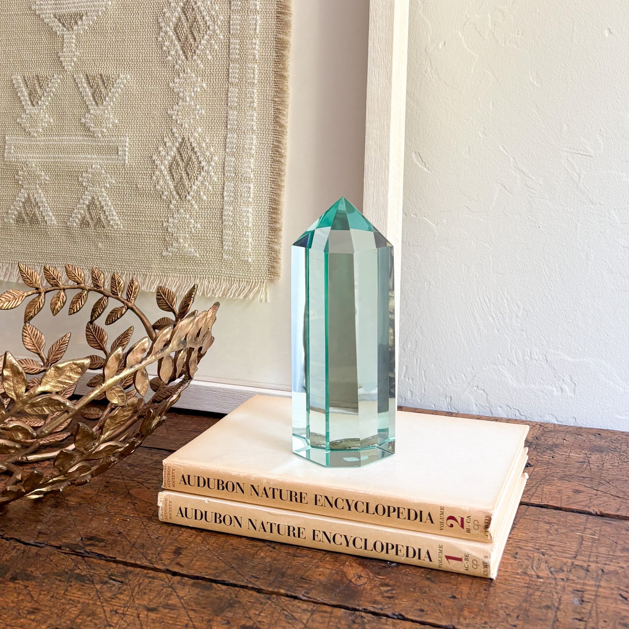Modern Green Glass Decor - Green Glass Prism – Rare Earth Mercantile