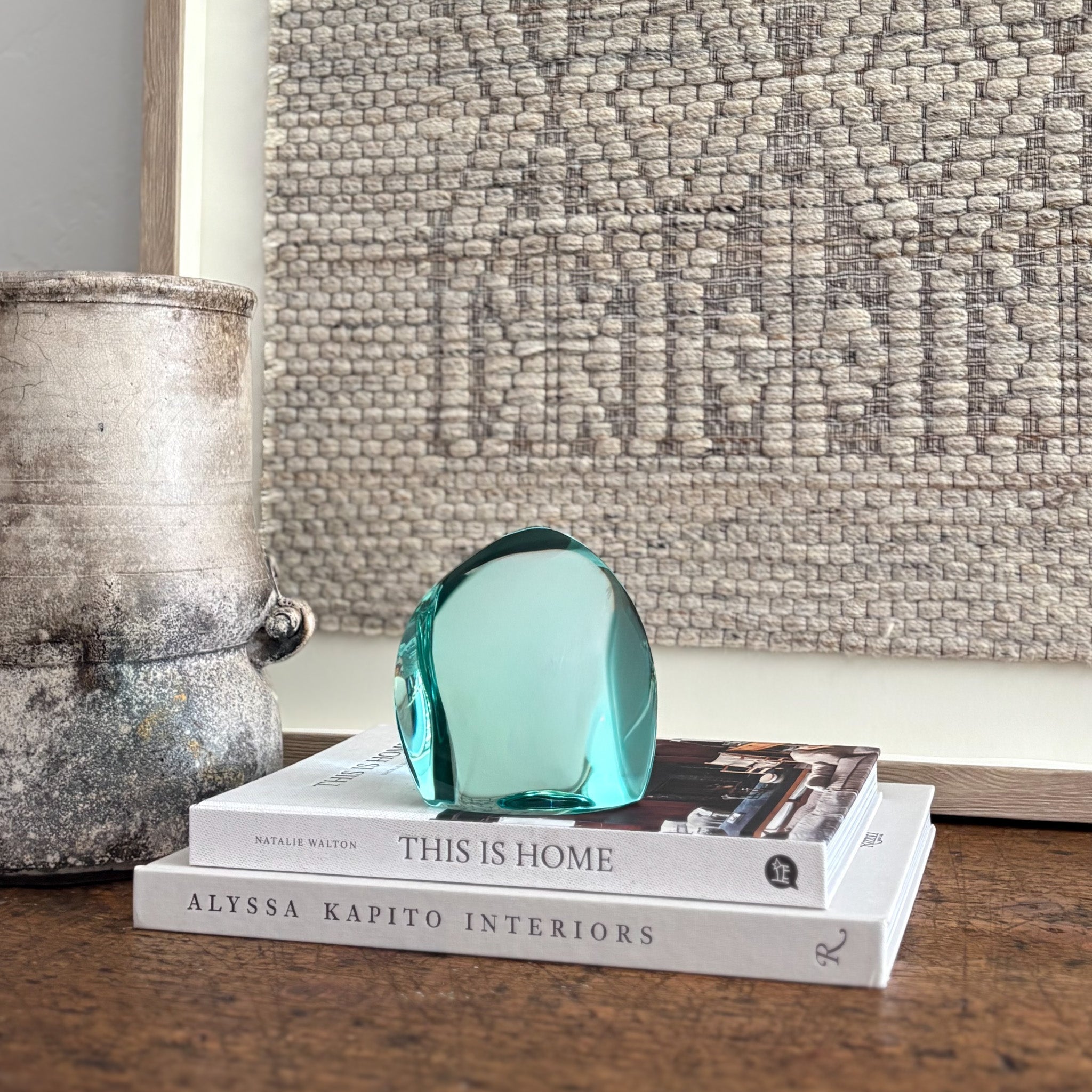 Modern Rustic Home Decor - Green Glass Freeform – Rare Earth Mercantile