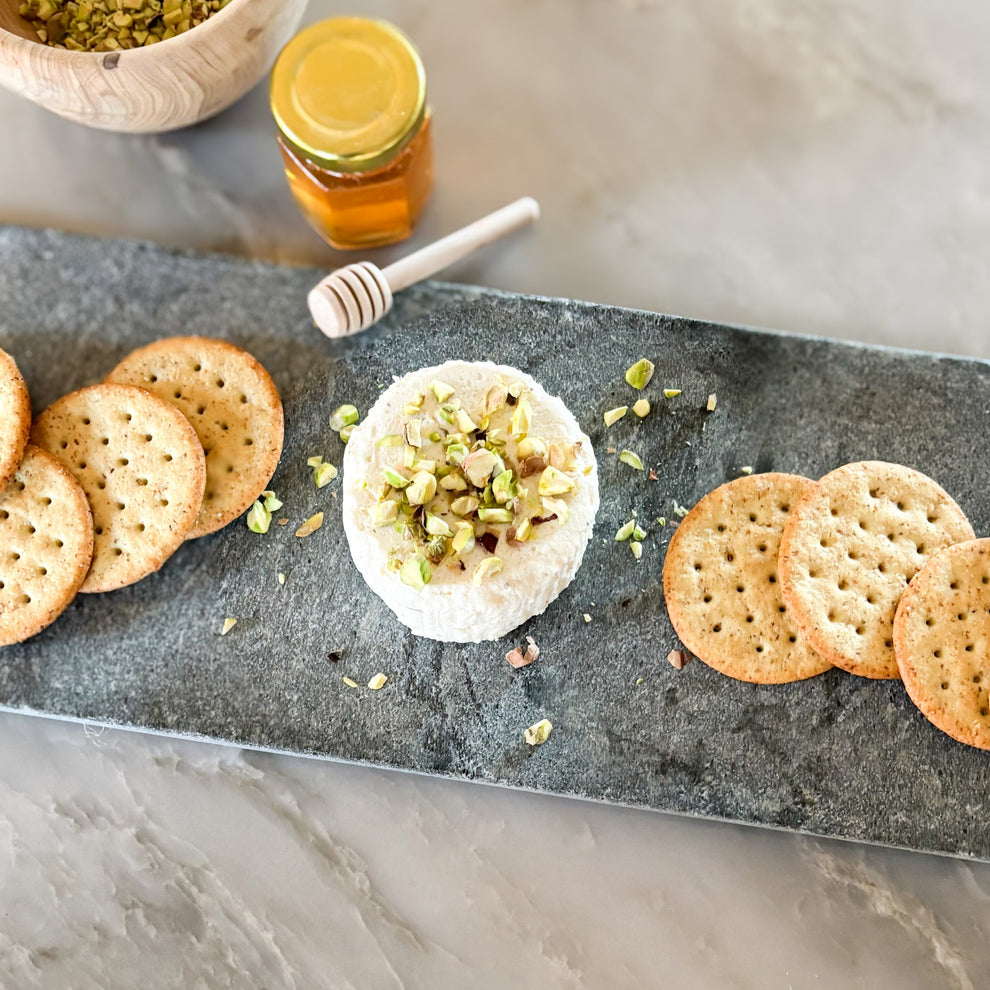 Hand Carved Slate Serving Tray – Rustic Stone Charcuterie & Cheese ...
