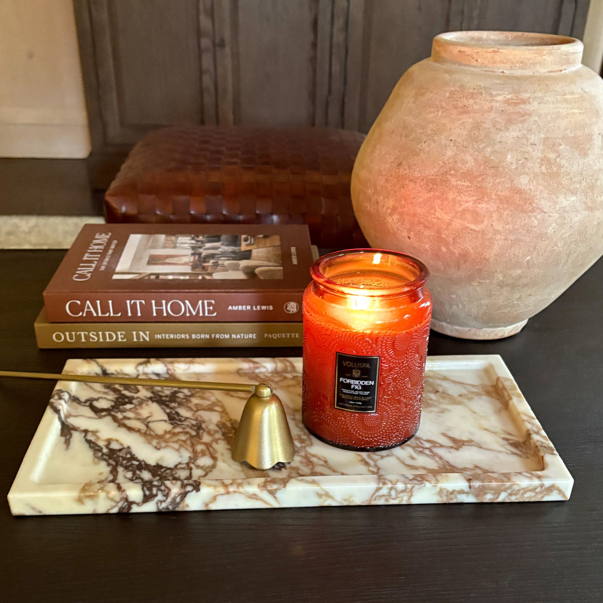 Modern Organic Home Decor - Large Calacatta Viola Marble Tray – Rare ...