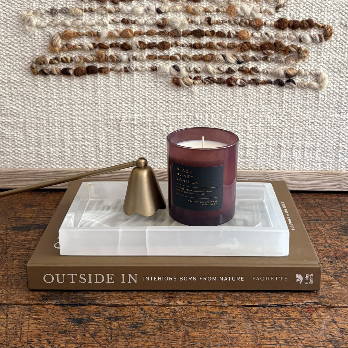 Neutral Home Accents - White Onyx Tray – Rare Earth Mercantile