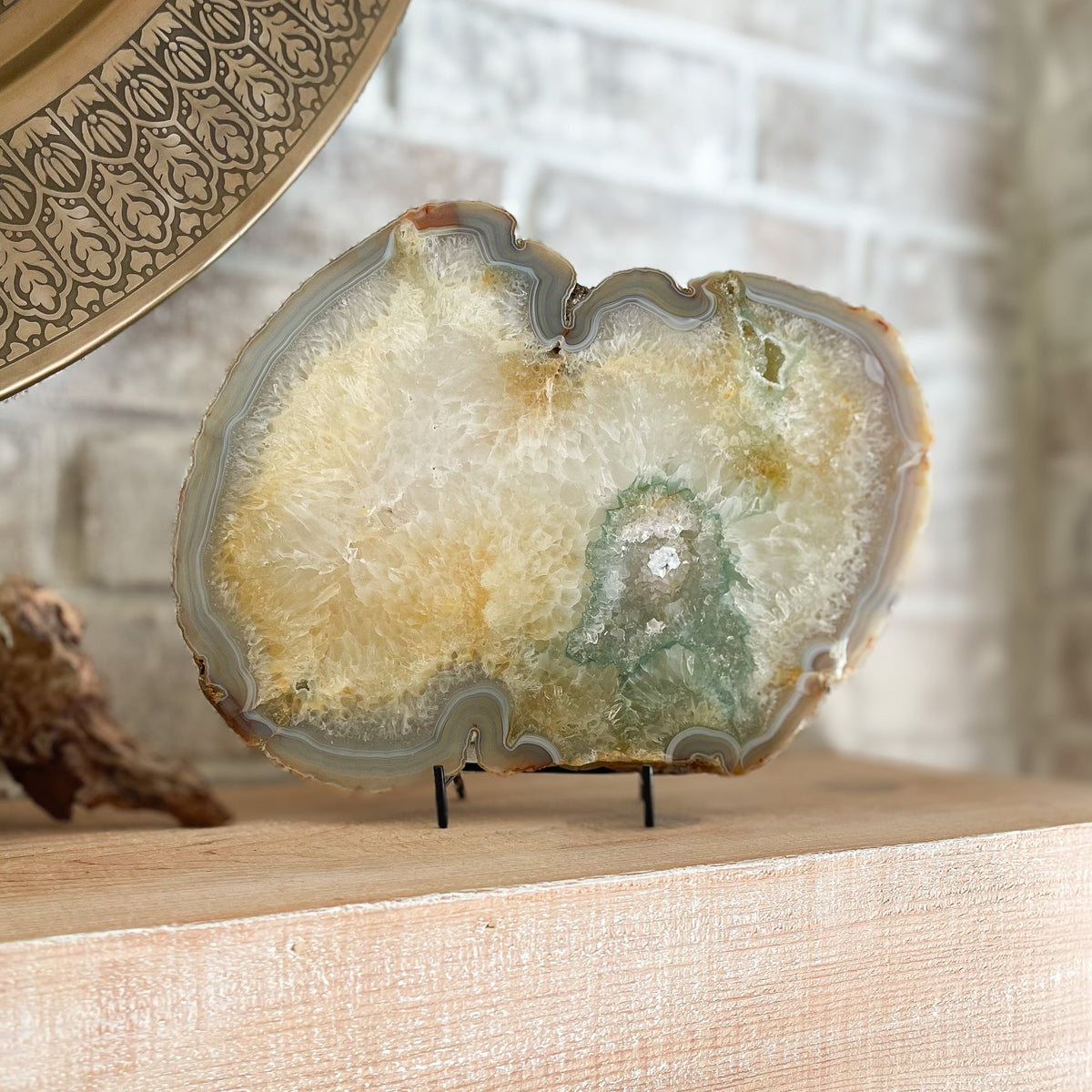 Natural Mantel Decor - Large Natural Agate Slab – Rare Earth Mercantile