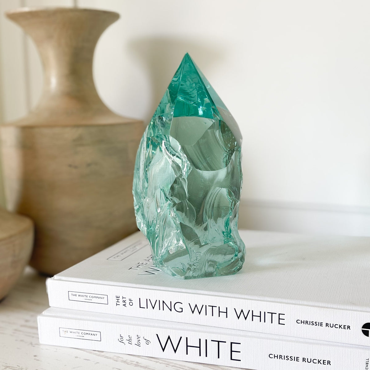 Modern Green Glass Decor - Rustic Green Glass Freeform – Rare Earth ...